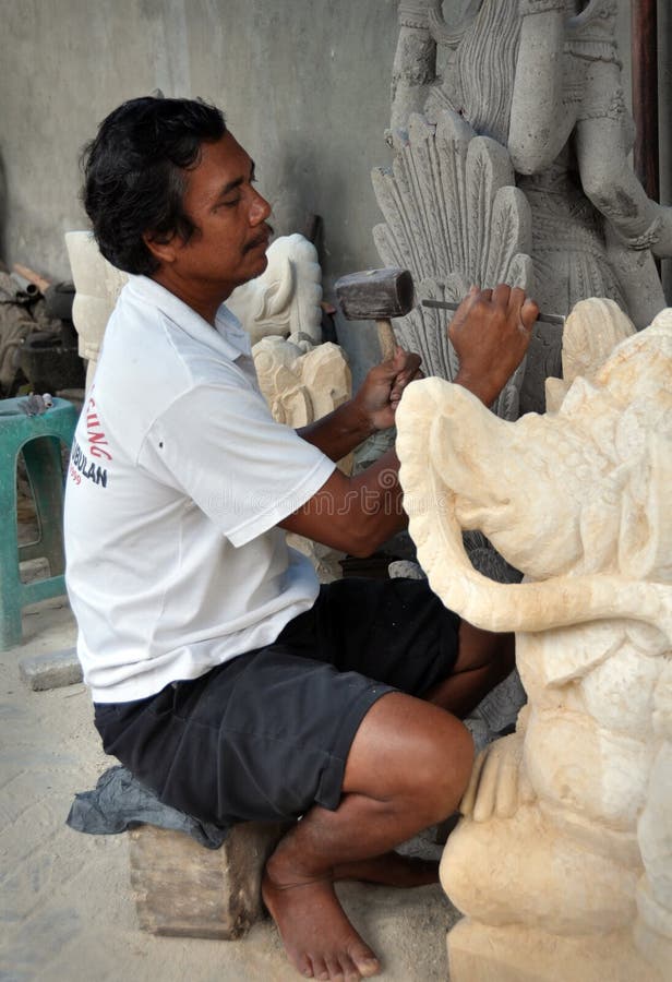 Stone Carving, Batubulan Bali Indonesia Editorial Image - Image of ...