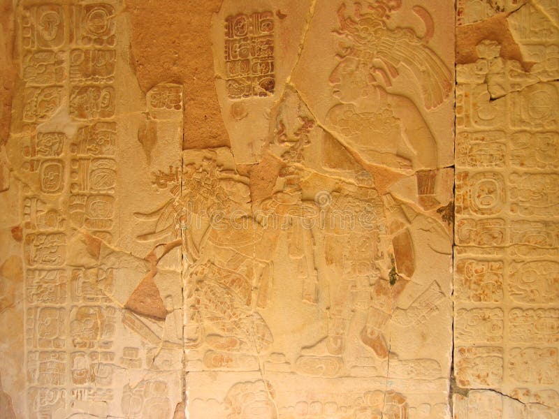 Stone Carving with Maya Chief Stock Photo - Image of mayans, chief: 2266784