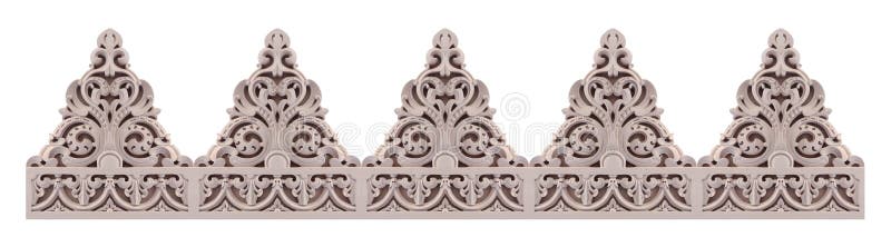 Stone Carving of Seamless Motif Pattern Stock Photo - Image of bathroom ...