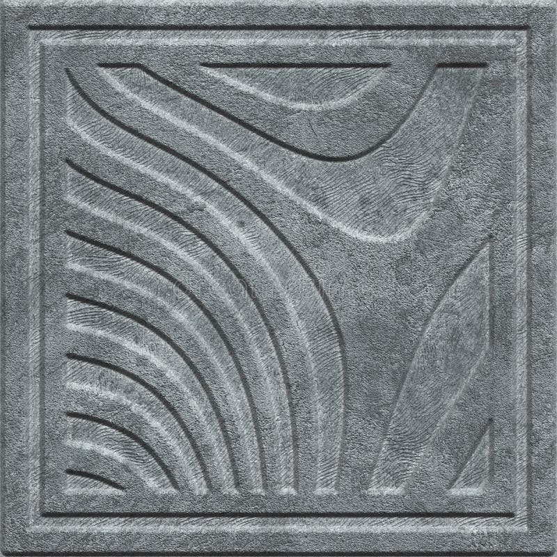 Stone Carving Texture with Geometric Pattern Stock Illustration ...