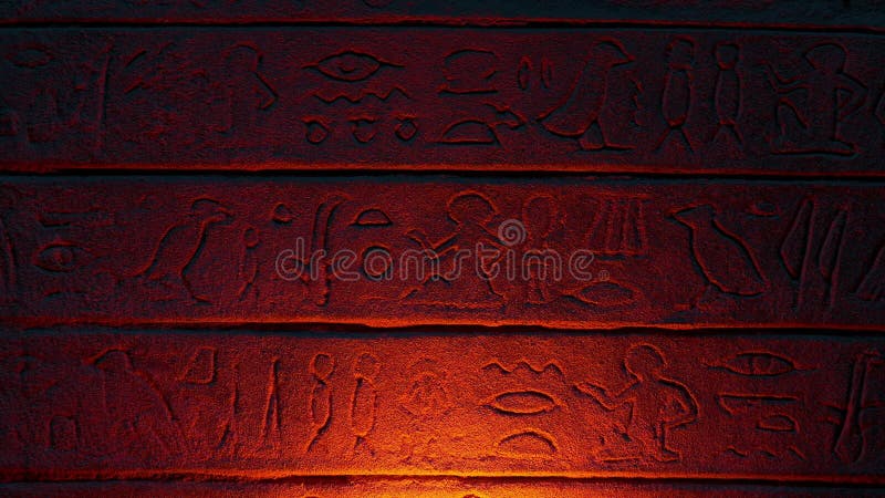 Wall Inside Pyramid is Lit Up from Below Stock Video - Video of stone ...