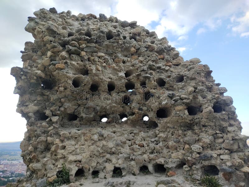Stone castle stock photo. Image of cliff, badlands, temple - 252563300