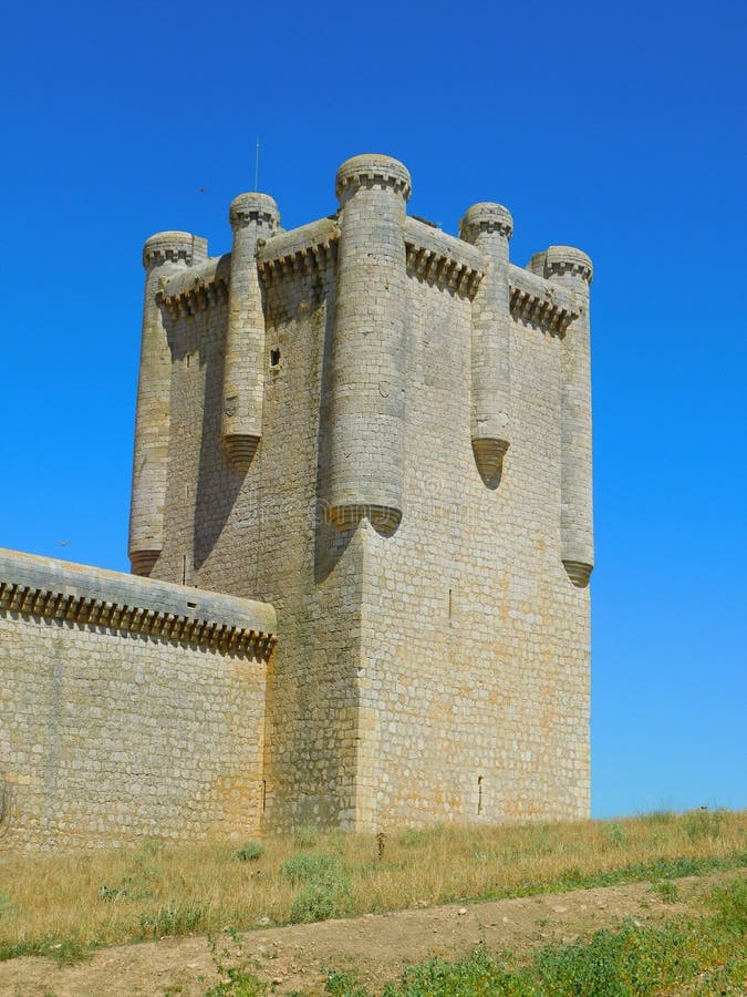 Medieval Castle of Torrelobatón in Castilla Y León, Spain Stock Image ...