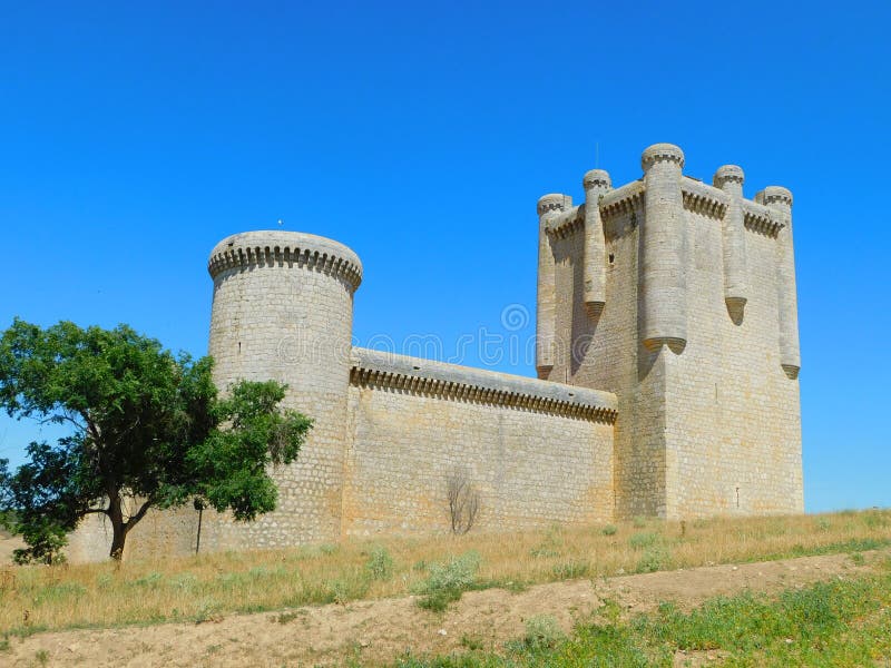 Medieval Castle of Torrelobatón in Castilla Y León, Spain Stock Photo ...