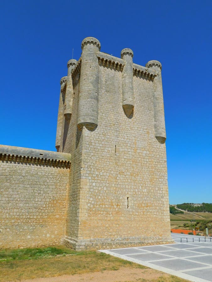 Medieval Castle of Torrelobatón in Castilla Y León, Spain Stock Image ...