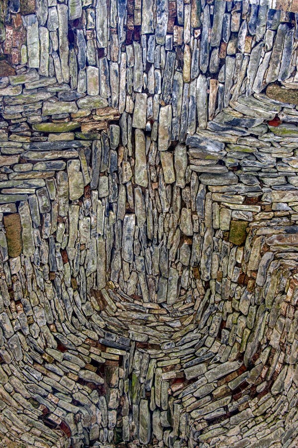 A Stone Ceiling in the Old Church Stock Illustration - Illustration of ...