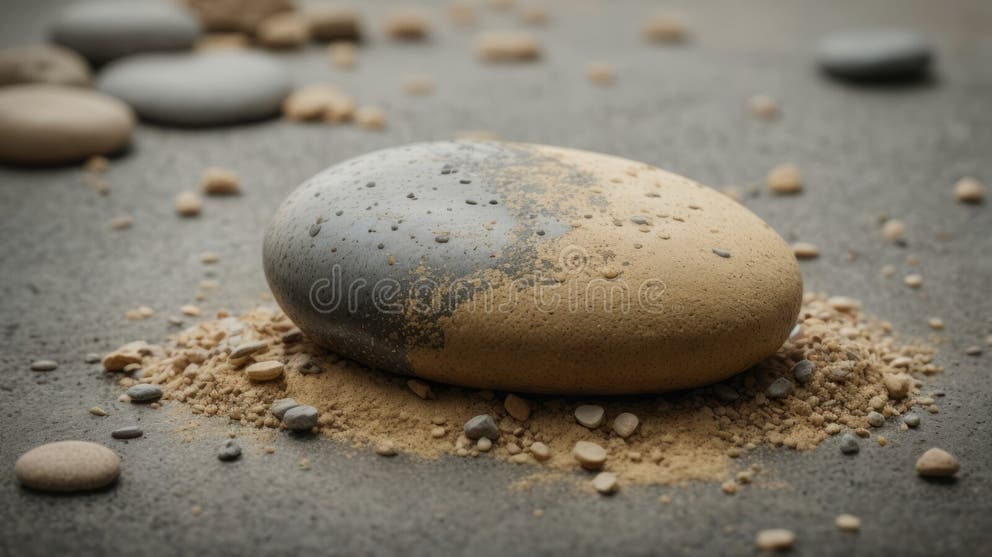 Stone Cement Splatter Concept Image Stock Illustration - Illustration ...