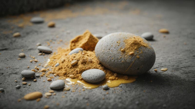 Stone Cement Splatter Concept Image Stock Illustration - Illustration ...