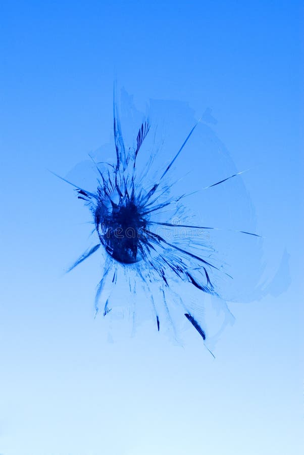Stone Chip in Windscreen stock photo. Image of cracked - 25458644