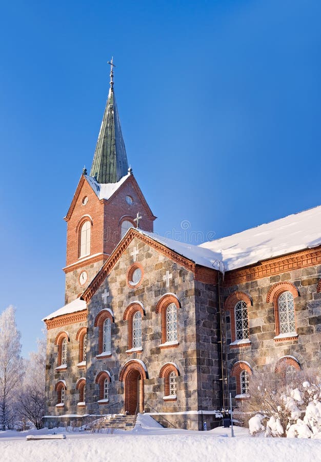 Stone Church in Kuopio, Finland Stock Photo - Image of culture ...