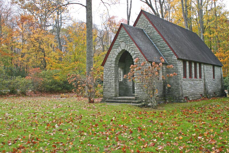Stone Church stock image. Image of autumn, stone, masonry - 79338821
