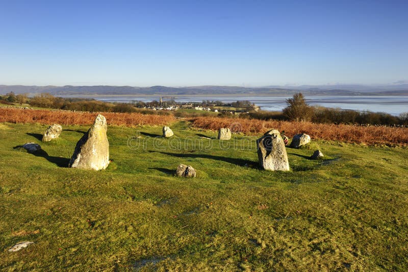 Stone Circle stock photo. Image of stone, bardsea, ancient - 28388690