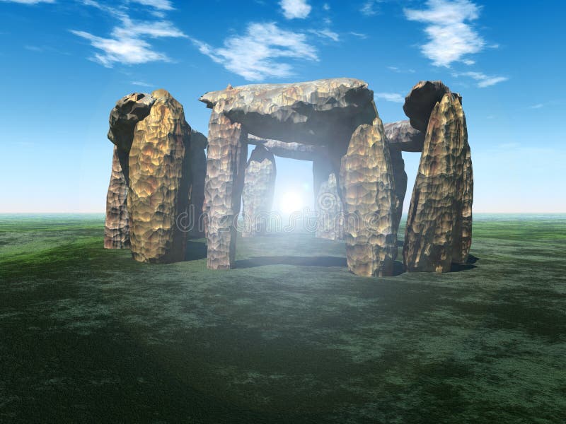 Stone Circle 7 stock illustration. Illustration of monolith - 2635006