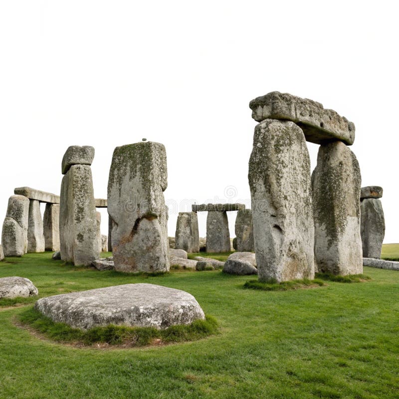 Stone Circle on Transparent Background Stock Illustration ...
