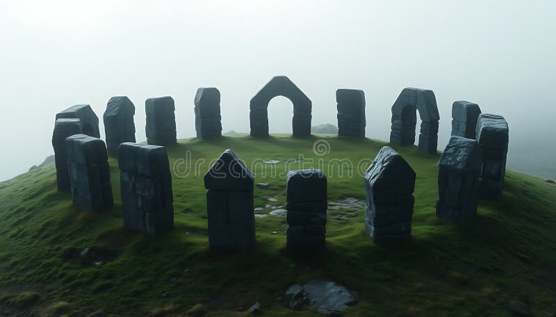 Stone Circle Monument Ancient Historical Site Prehistoric Structure ...