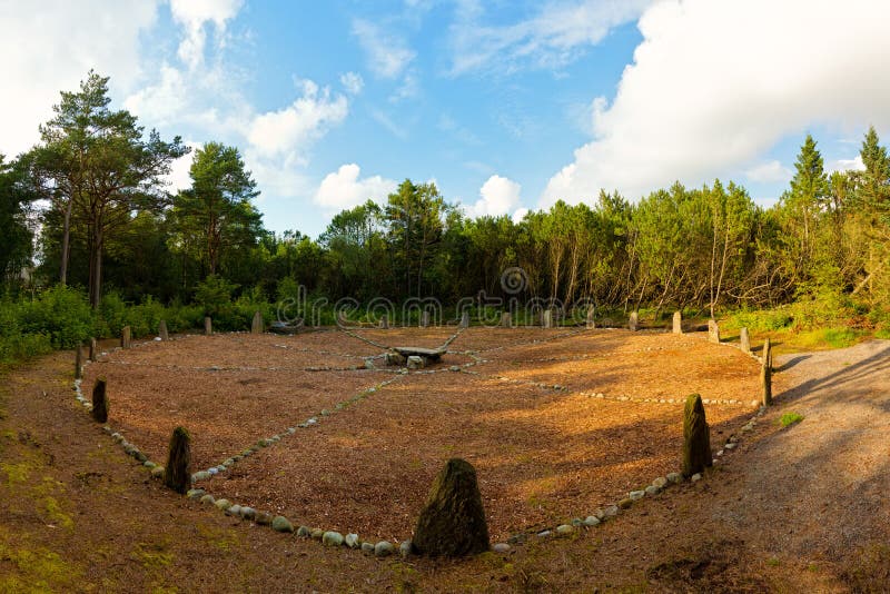 The Stone Circle in Sola, Rogaland, Norway. Stock Image - Image of ...