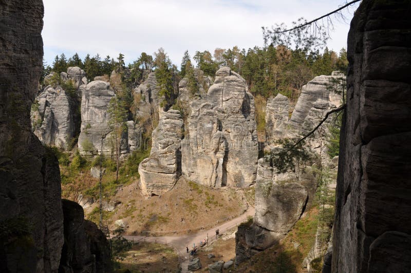 Stone city stock image. Image of hiking, czech, forest - 18501987
