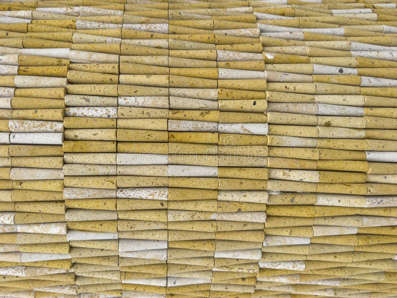 Stone Cladding and Craftsmanship Design on the Column Stock Photo ...