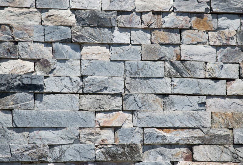 Stone Cladding on an Exterior Wall of a House Stock Image - Image of ...