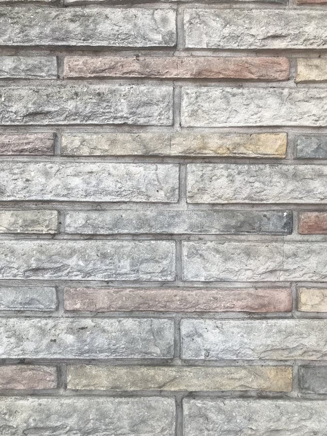 Stone Cladding on an Exterior Wall of a House. Stock Image - Image of ...