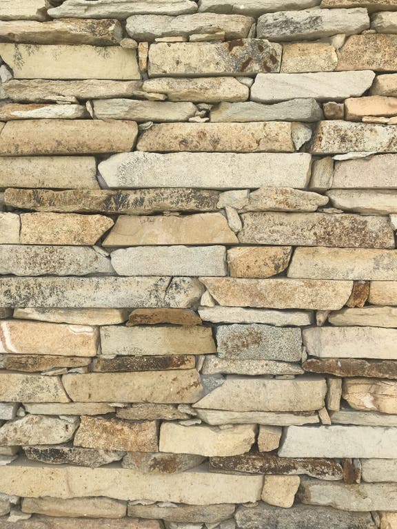 Stone Cladding on an Exterior Wall of a House. Stock Image - Image of ...