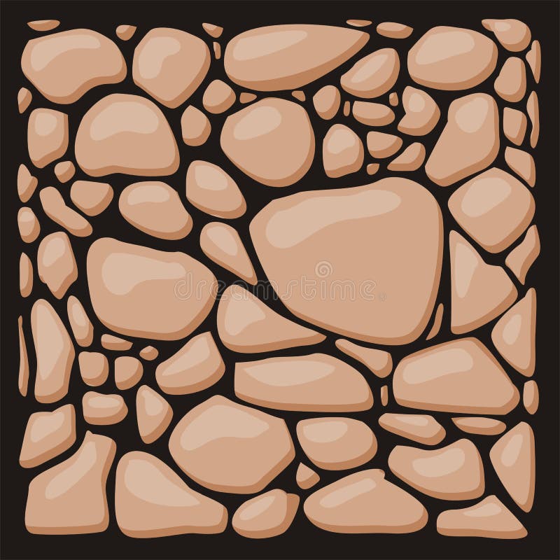 Stone Cladding. Vector Texture Set. Stock Vector - Illustration of ...