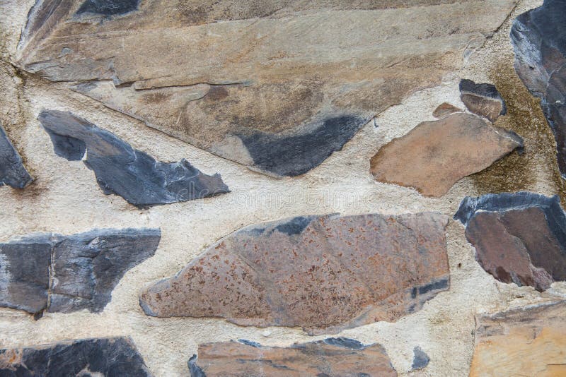 Stone Cladding Wall Background Stock Image - Image of closeup, solid ...