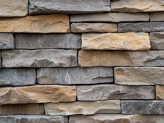 Stone Cladding Wall Texture Background: Rustic Stone Wall Facade ...