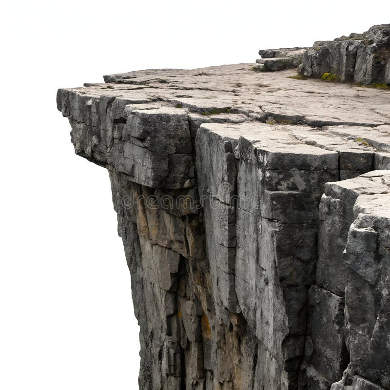 Stone Cliff Edge stock illustration. Illustration of adventure - 356691220