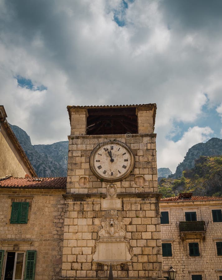 Stone clock stock photo. Image of clock, architecture - 77221978