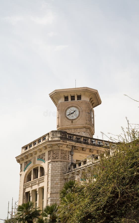 Stone Clock Tower in Nice stock photo. Image of travel - 34688878