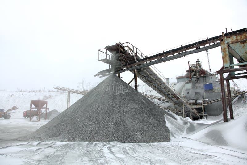 Stone and Coal Warehouse, Quarry Stones for Construction Stock Photo ...