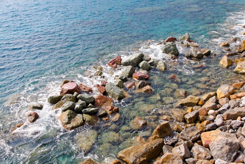 Stone coast stock image. Image of seashore, seacoast - 97693393