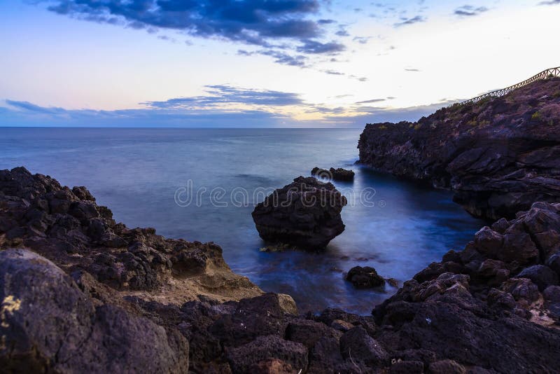 Stone Coast or Shore of Atlantic Ocean Stock Photo - Image of island ...