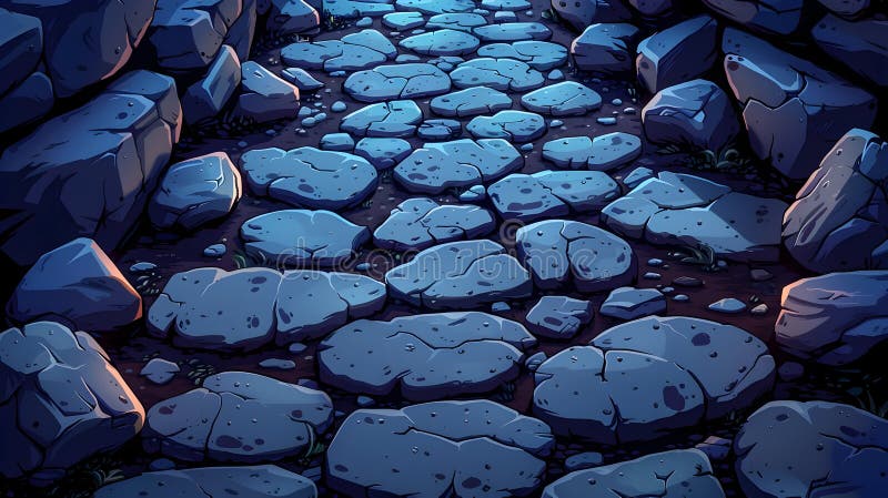 Stone Cobblestone Path Texture Background with Ancient Rock Surface ...