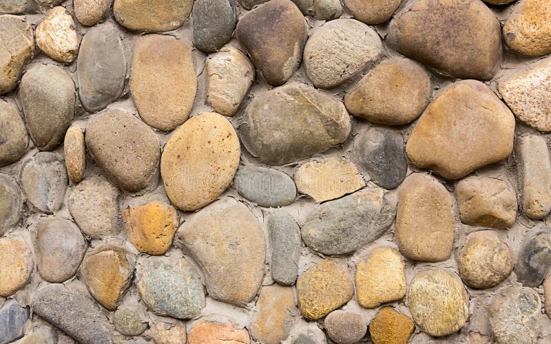 Stone Cobblestone Rounded Gray Beige Pattern Background Part of the ...