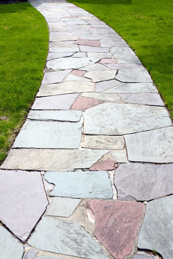 Stone Color Walkway stock image. Image of growth, sidewalk - 25598685