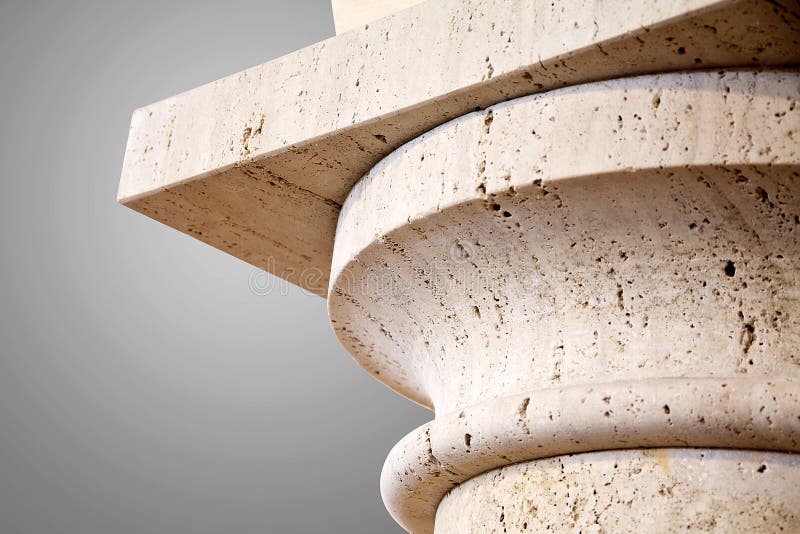 Stone column stock image. Image of beam, capital, grey - 17984461