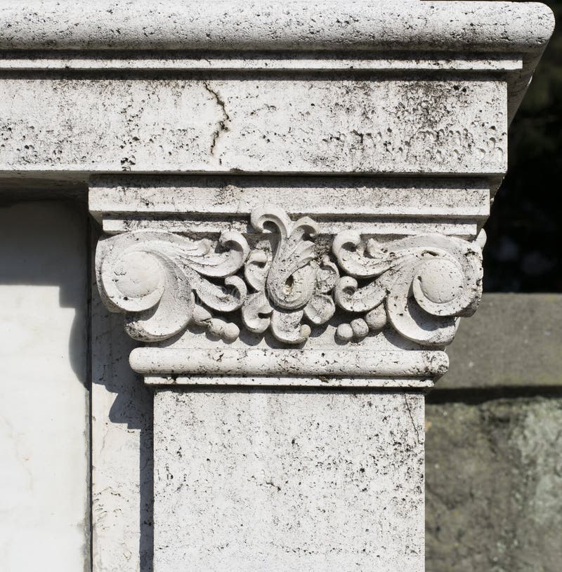 Stone white column capital stock photo. Image of column - 39114492