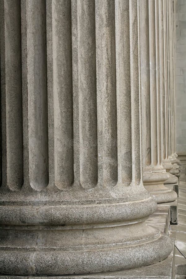 Stone Columns from a Judicial Law Building Stock Photo - Image of ...