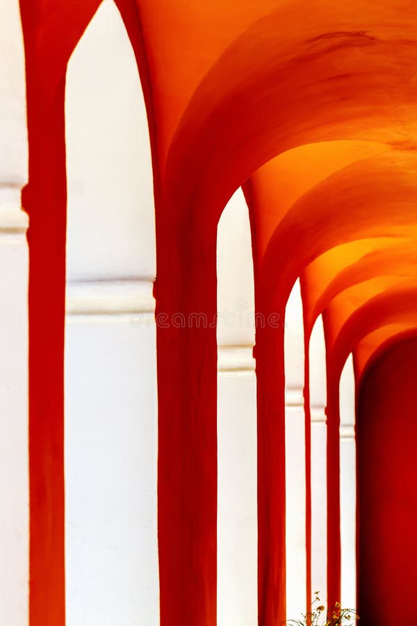 Stone Columns of an Old Castle Stock Photo - Image of europe, geometric ...