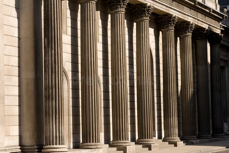 Stone Columns Outside Bank Of England Picture. Image: 6482726