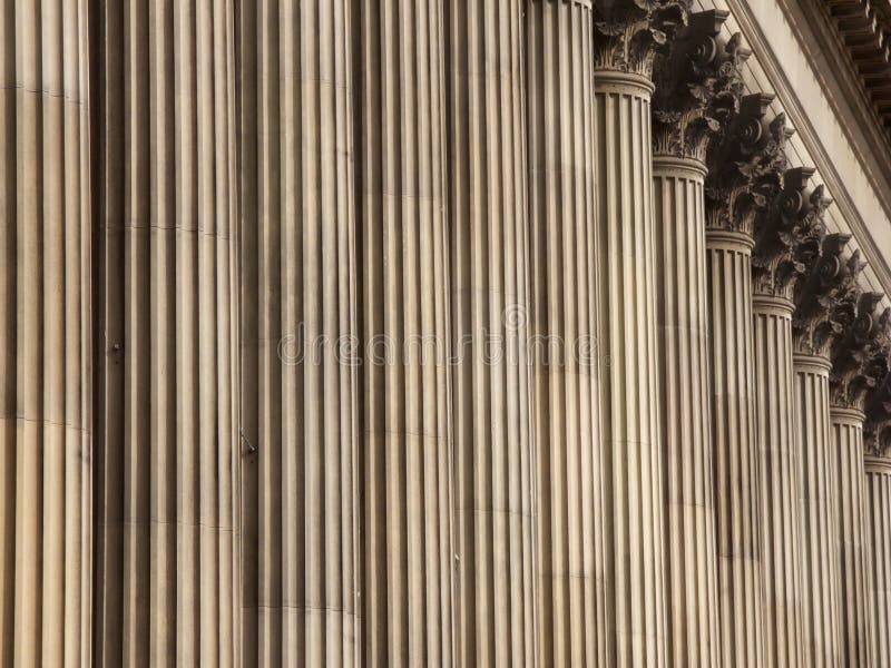 Stone Columns, St George S Hall, Liverpool UK Stock Photo - Image of ...