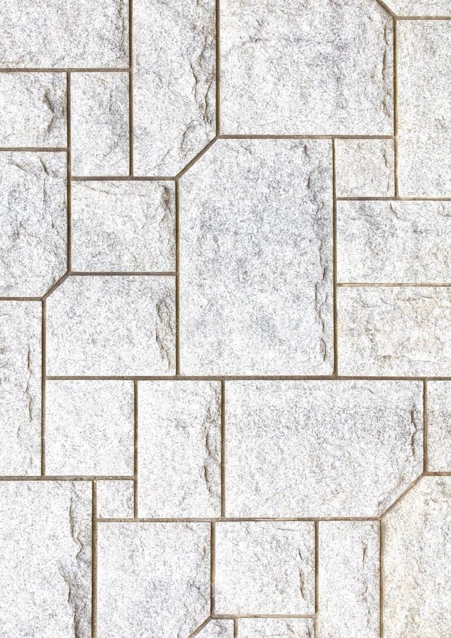 Stone or Concrete Block Wall Stock Image - Image of horizontal, pattern ...