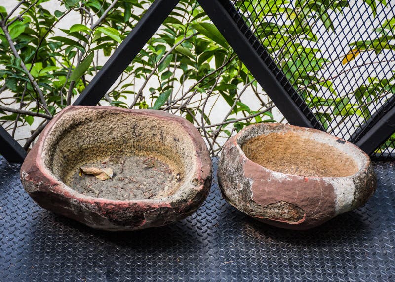 Stone Container ,antique ,Retro Stock Photo - Image of black, natural ...