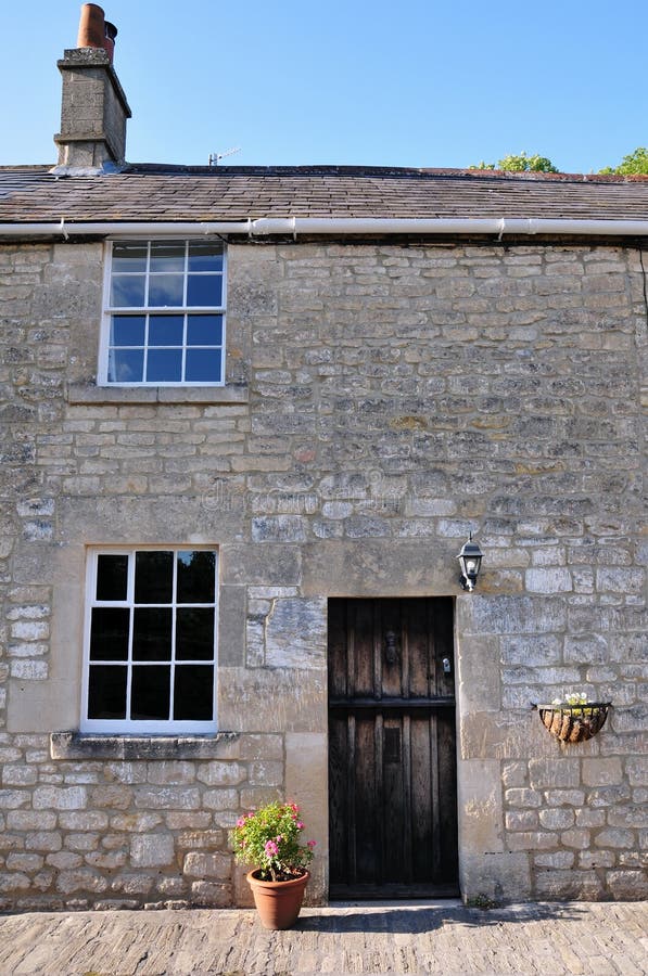Old Stone Cottage stock photo. Image of front, europe - 14174450