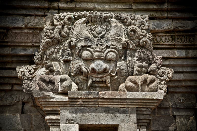Stone Craft in Candi Kidal Temple Near by Malang, East Java Stock Photo ...
