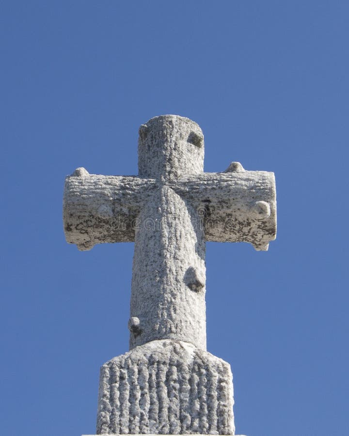 Stone Cross stock photo. Image of life, wood, religious - 26489030