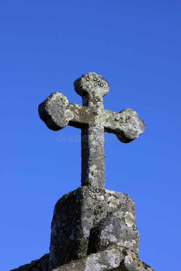 Stone cross stock photo. Image of cloud, catholic, holy - 27820448