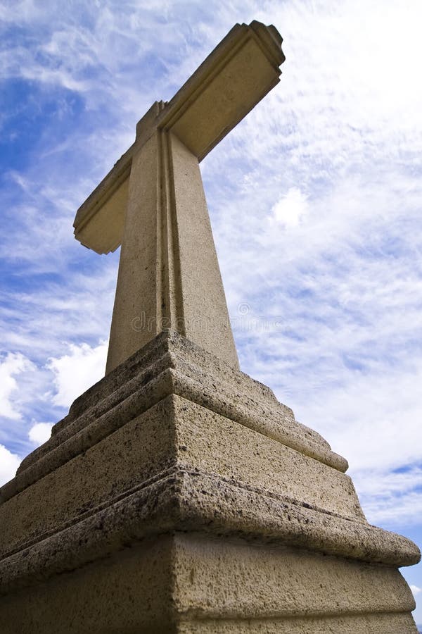 Stone cross stock photo. Image of wide, sunshine, holy - 5733744